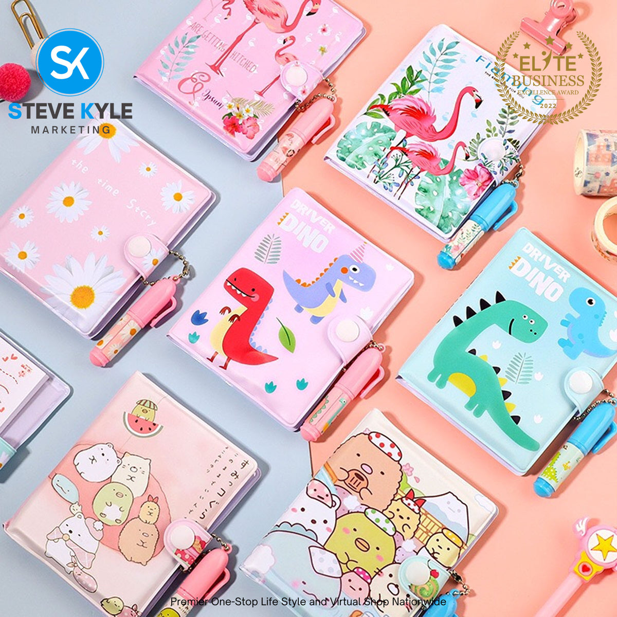 Mini Handbook Set notebook Convenient Diary Student Notepad – Steve ...