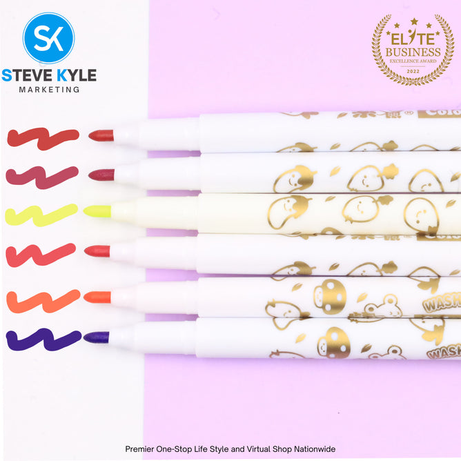 Creative Kindergarten Coloring Mini Water Color Pen Washable Art Color ...