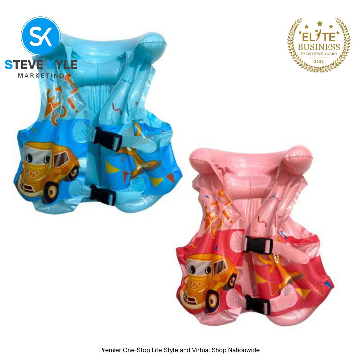 Children's Life Vest Jacket Inflatable Kids Safety Vest with Creative ...