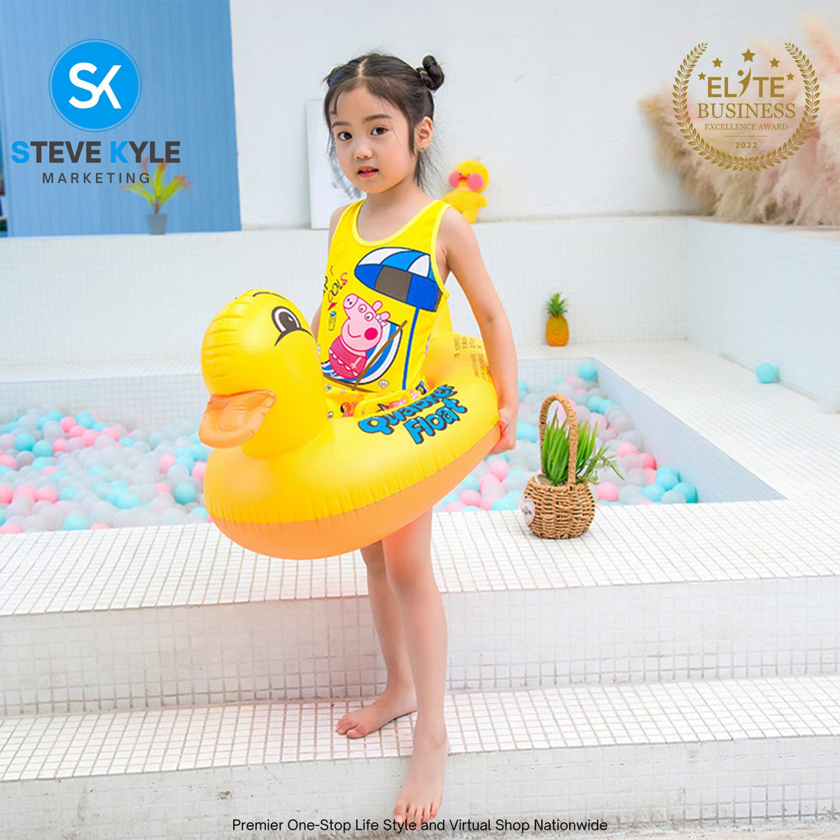 Quacker Baby Float See-Me-Sit Rider Inflatable Pool Floats for Kids ...