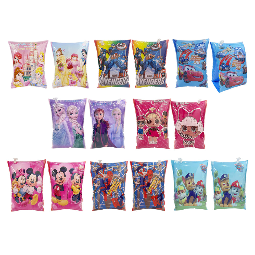 Inflatable (1 PAIR) Safety Arm Floater Band with Amazing Cartoon Chara ...