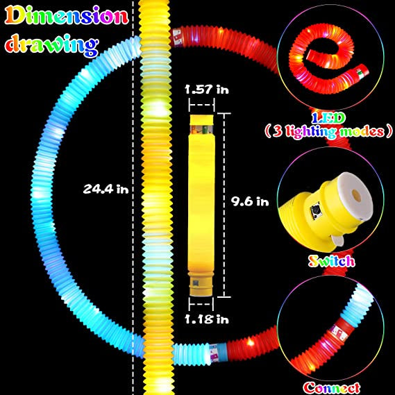 Pop Fidget Tube toys with Lights – Steve Kyle Marketing
