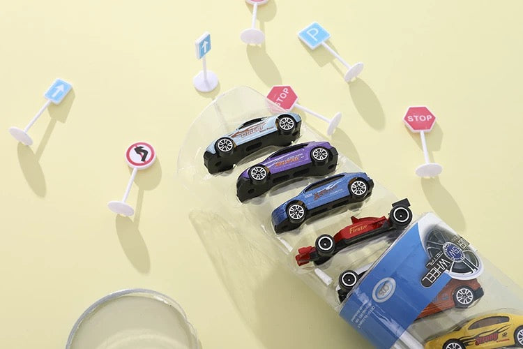 Tube Cars Mini Metal Die Cast Metal and Plastic Parts Race Car Toy ...