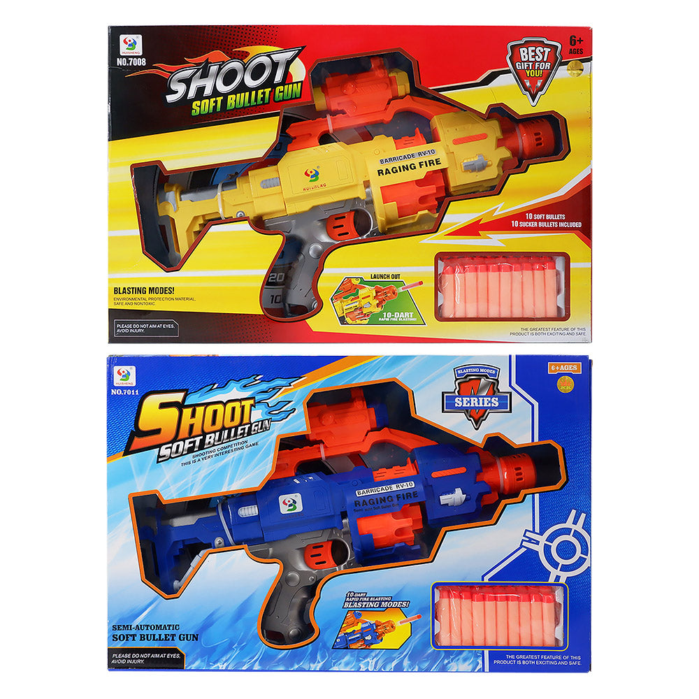 Summer Toys Long Distance Blaster Shots Toy Guns for Kids with 20 Foam ...